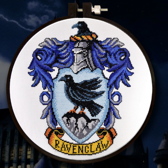 Counted Cross Stitch Pattern "Ravenclaw Crest" - Download in PDF ...