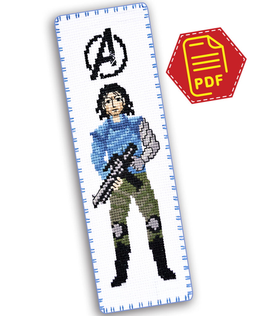 Counted Cross Stitch Pattern of Bookmark "The Avengers: Winter Soldier ...